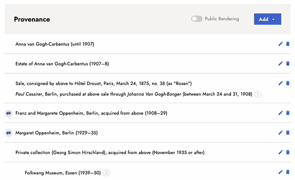 Previewing public artwork information